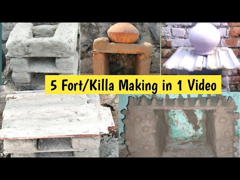 5 Beautiful Fort Killa Making in 1 Video | 5 Diwali Killa Making in 1 ...