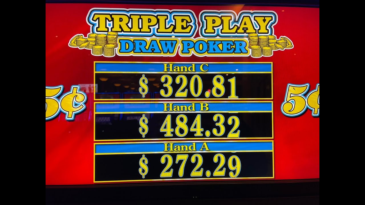 Video Poker: Triple Play - Triple Double Bonus Poker All Hands ...