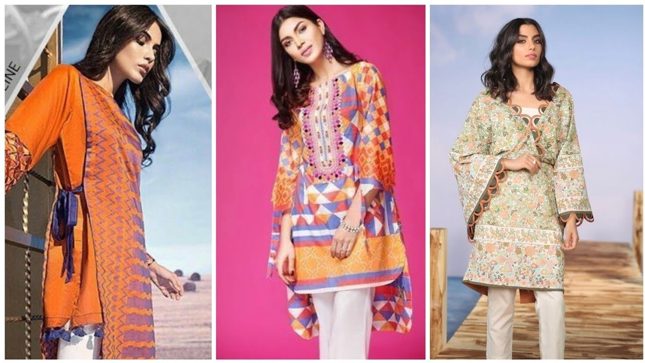 casual dress designing || dresses spacial for Eid || kurta designs ...