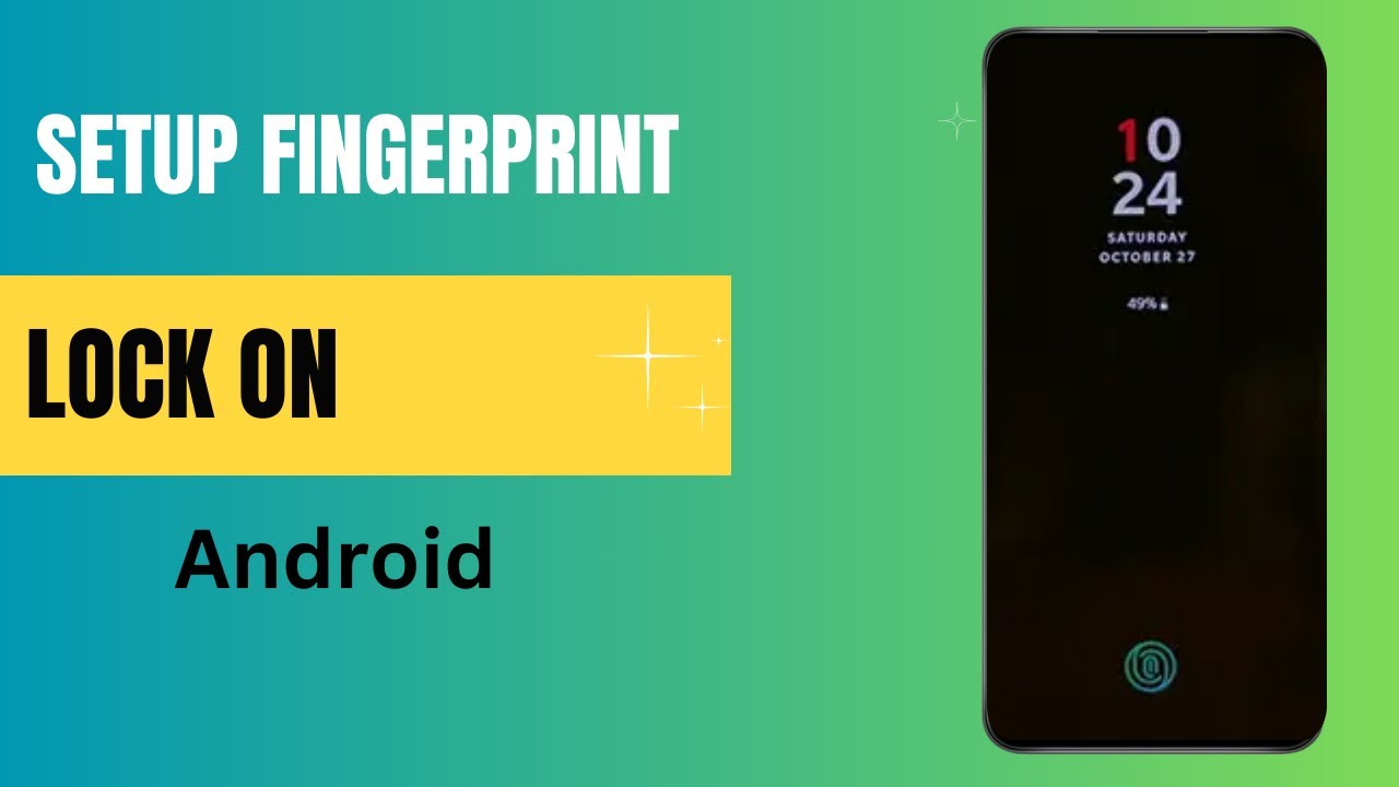 How to Setup Fingerprint lock on Android? - YouTube