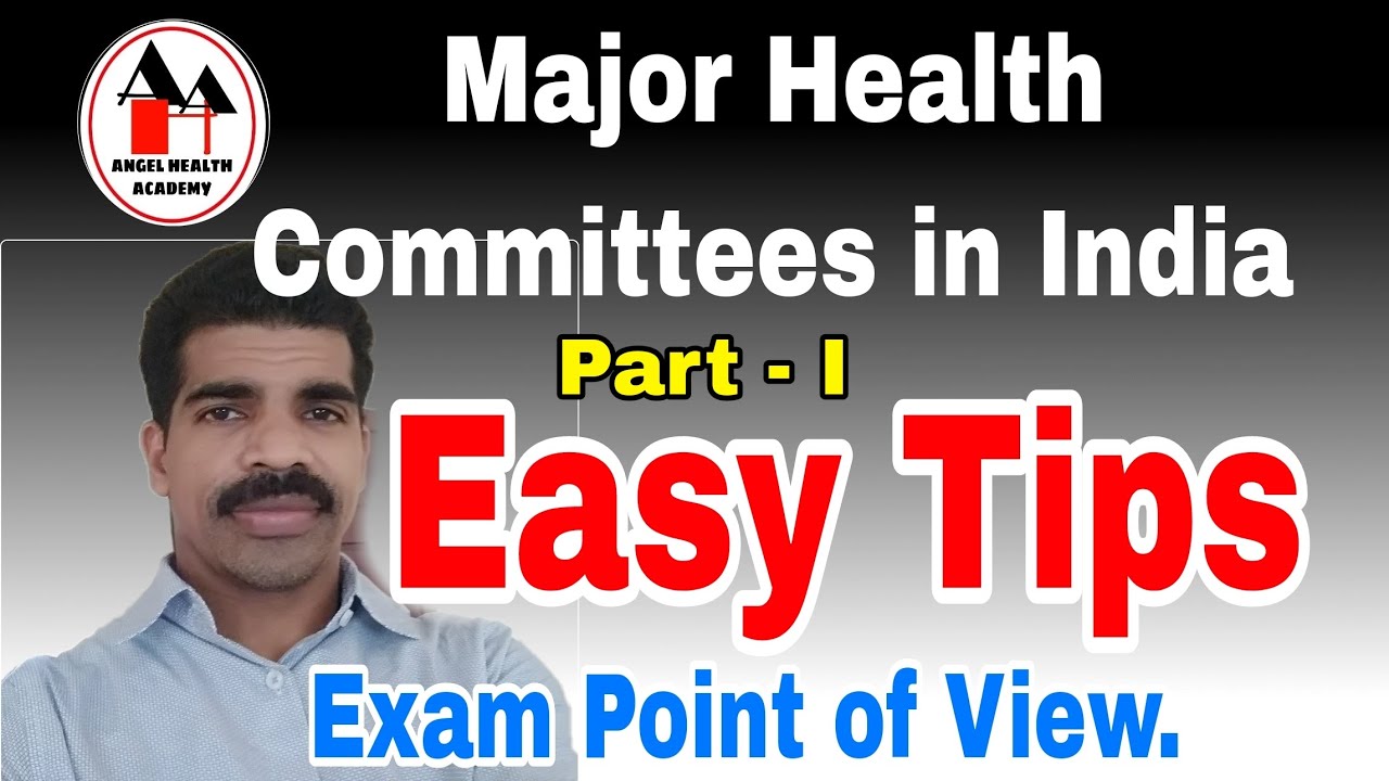 Major Health Committees / Planning Committees in India - Simplified ...