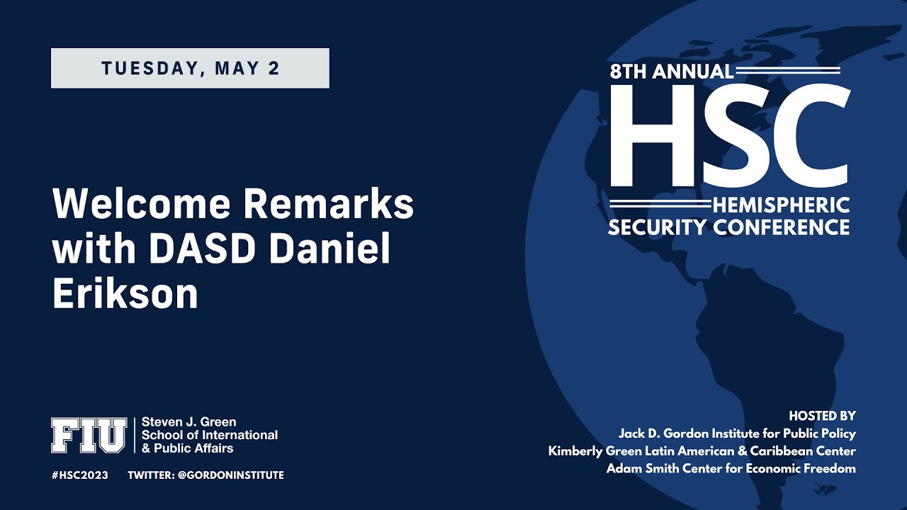 Welcome Remarks with DASD Daniel Erikson - #HSC2023 - YouTube