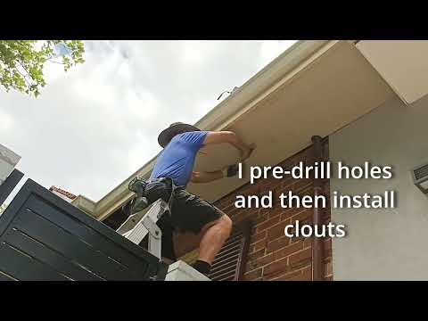 How to replace wooden Fascia and eaves - YouTube