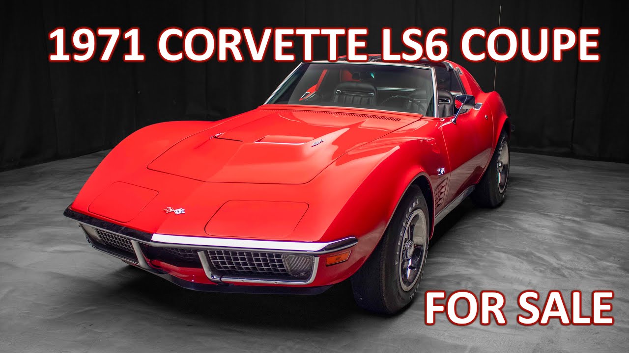 1971 RED LS6 CORVETTE FOR SALE BY COUNTY CORVETTE - YouTube