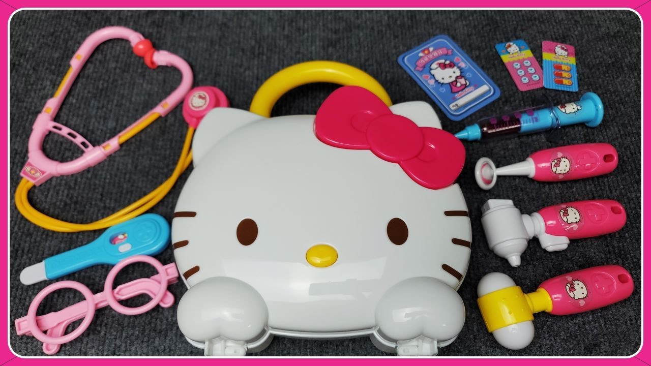 4 Minutes Satisfying with Unboxing Hello Kitty Doctor Bag Toys ASMR (no ...
