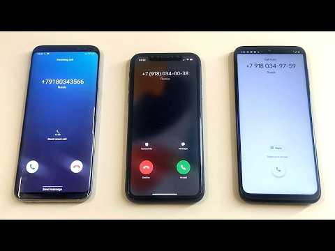 Motorola G8 plus vs iPhone 11 vs Samsung Galaxy S8 plus incoming call & outgoing call