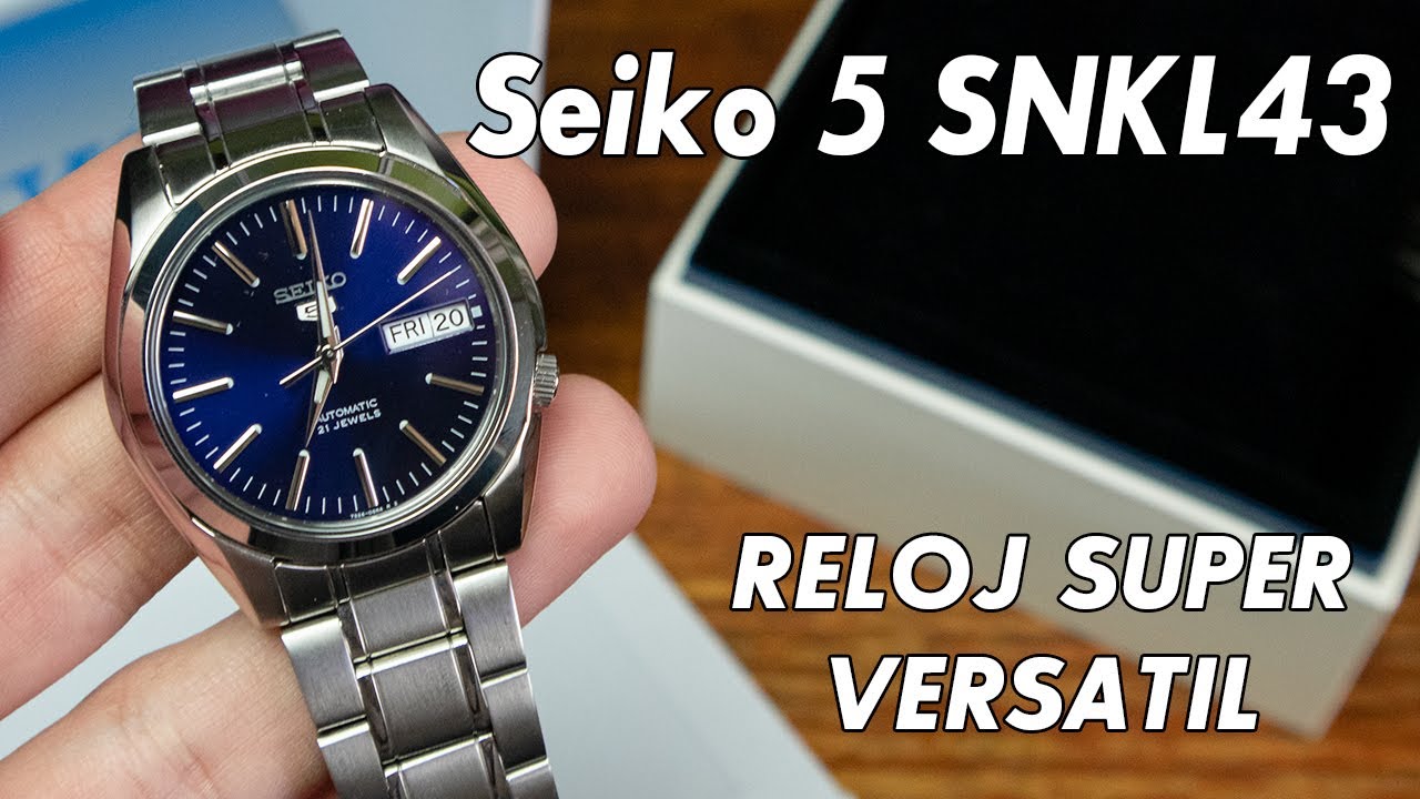 Seiko 5 SNKL43 | Reloj Elegante con Toques Deportivos | Unboxing en ...