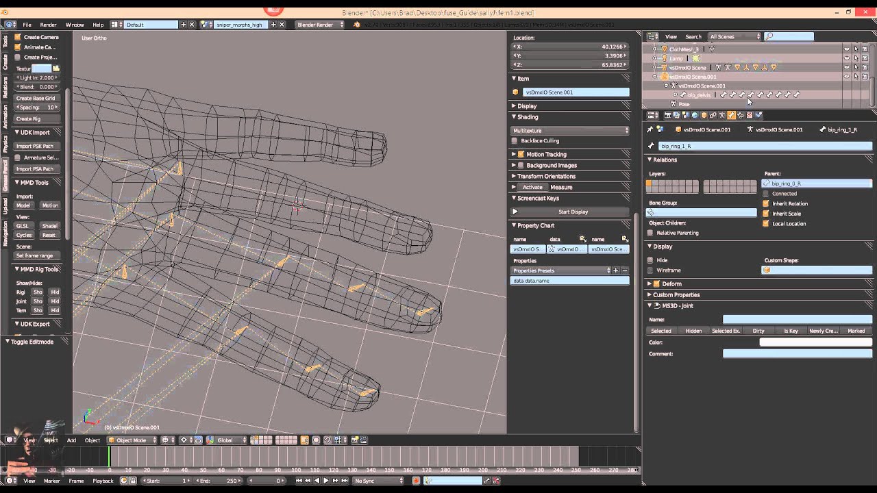 SFM - Fixing OBJ Finger Bones in Blender - YouTube