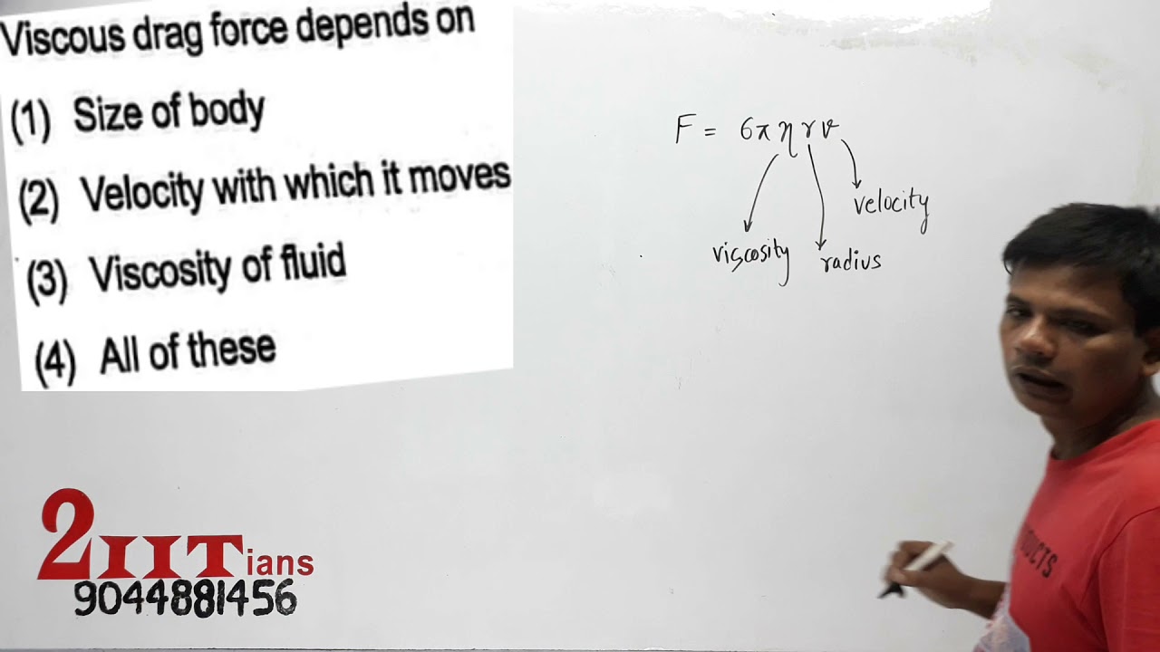 BERNOULLIS PRINCIPLE Viscous drag force depends on - YouTube