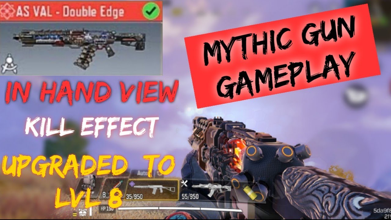 BR | GAMEPLAY | MYTHIC GUN | AS VAL | 4V4 | KILL EFFECT | - YouTube