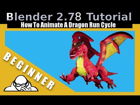How To Animate A Dragon Run Cycle In Blender 2.78 c - YouTube