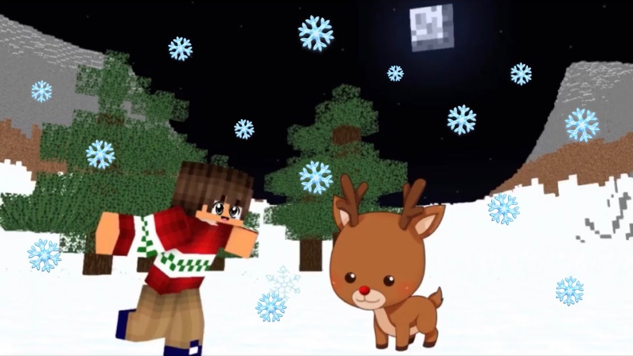 Playing Minecraft as a BABY Reindeer - YouTube