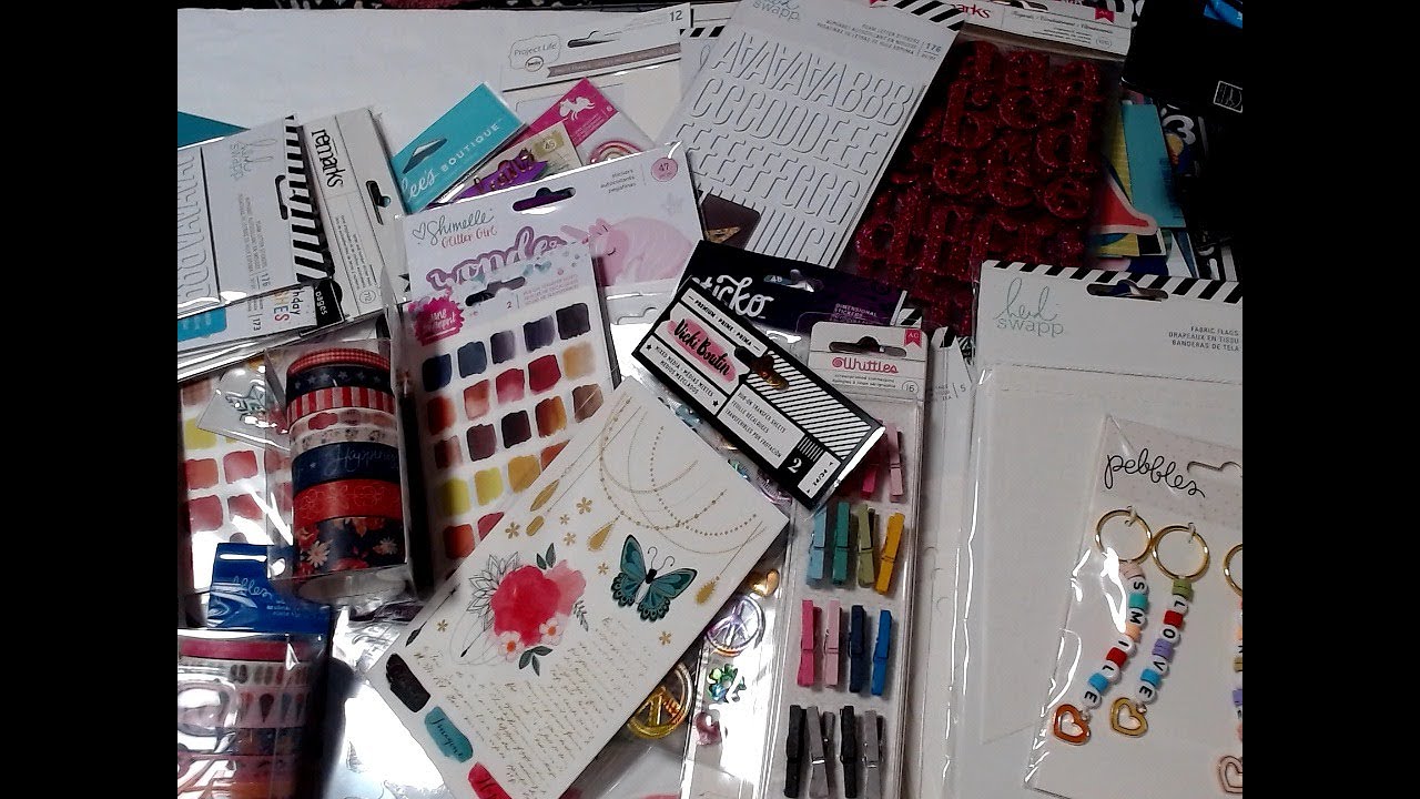 JOANN PAPER CRAFTING HAUL! EACH ITEM WAS ONLY 40 CENTS! TONS OF CRAFTY ...