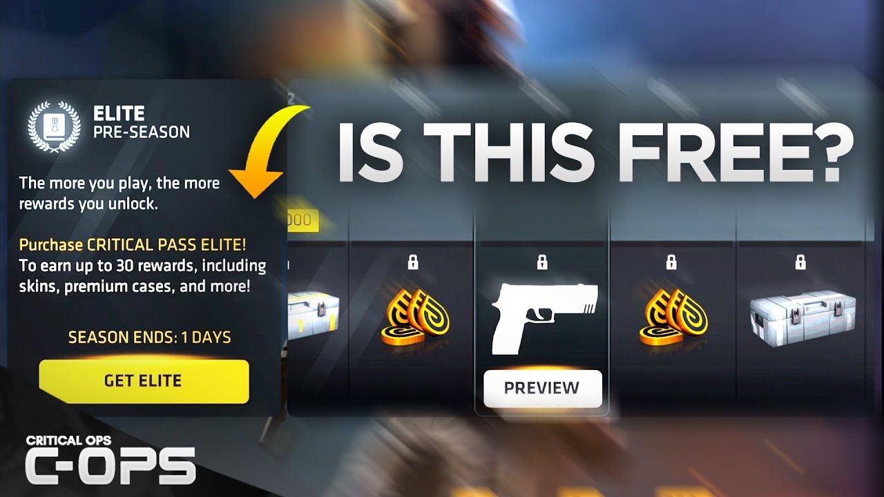Is The New Critical Ops Battle Pass Free? Critical Pass Info! - YouTube