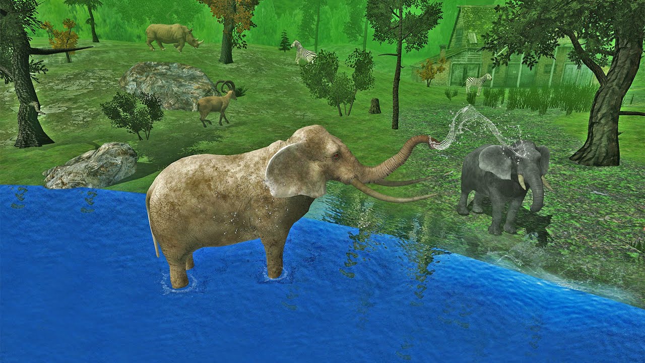 Wild Life Elephant Family Games || Android Gameplay - YouTube