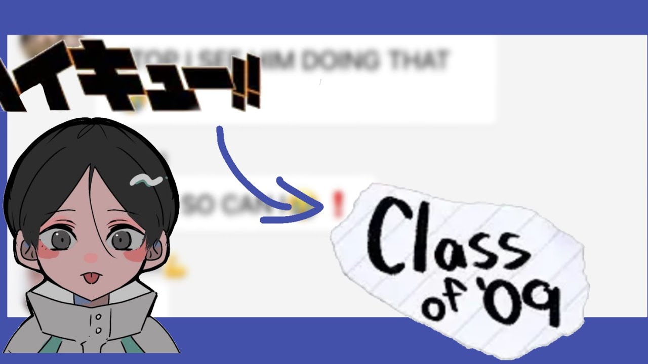 Class of 09 opening scene haikyuu texts - YouTube