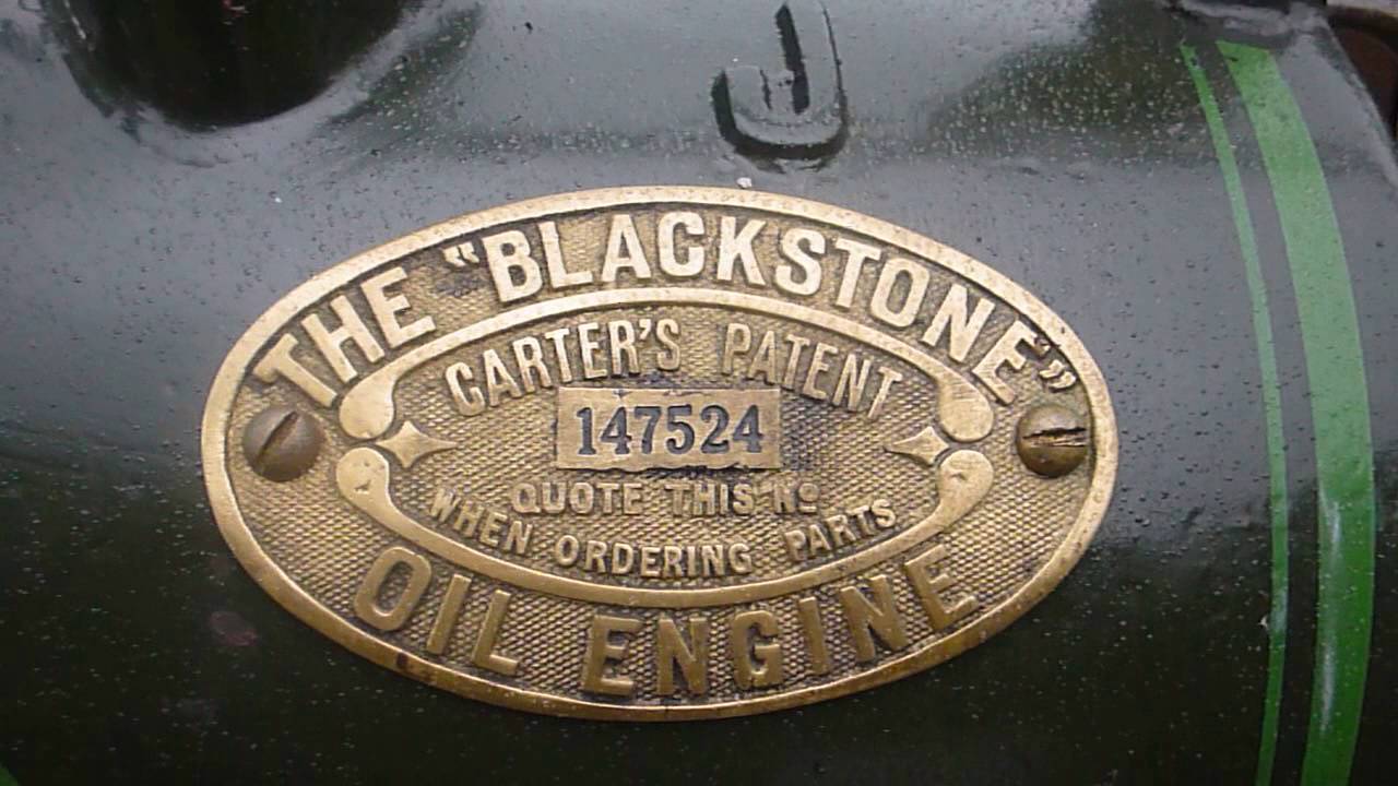 Blackstone hot bulb stationary oil engine. - YouTube