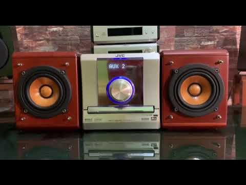 micro JVC EX-D11 wood cone speakers - YouTube