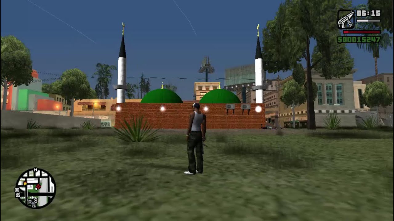 GTA San Andreas | I found a Mosque in Los Santos | Flying chopper ...