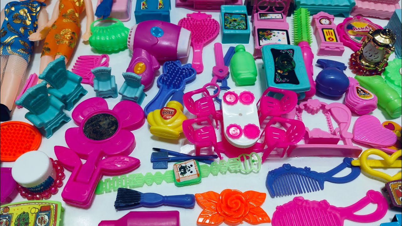 DIY 7 minutes satisfying unboxing mini doll set|| Asmr satisfying ...