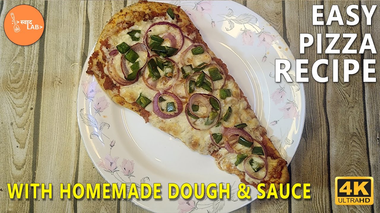 Vegetarian Pizza | Veg Pizza Recipe | How to make pizza at home | Pizza ...