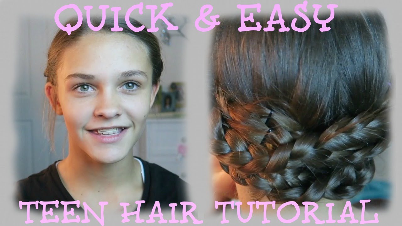 QUICK & EASY TEEN HAIR TUTORIAL! - YouTube