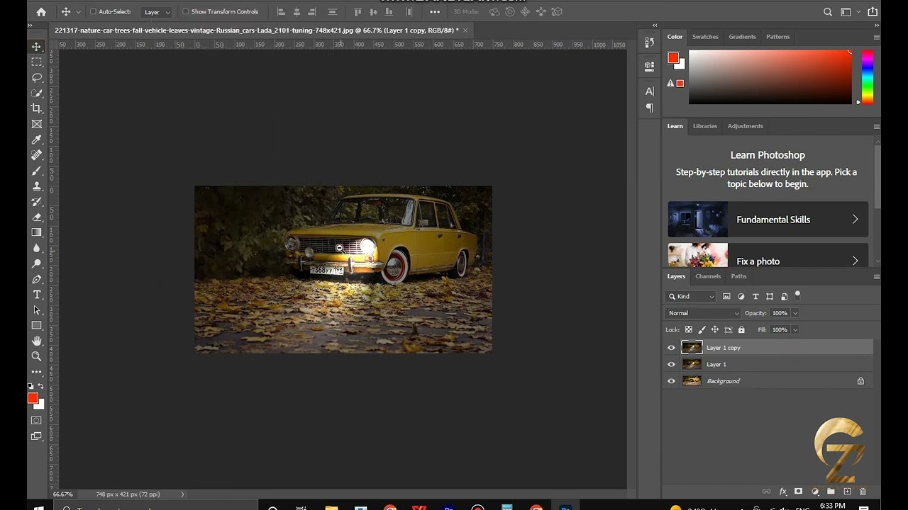 Realistic Glowing Car Headlights (Light Effect) Adobe Photoshop 2022 ...