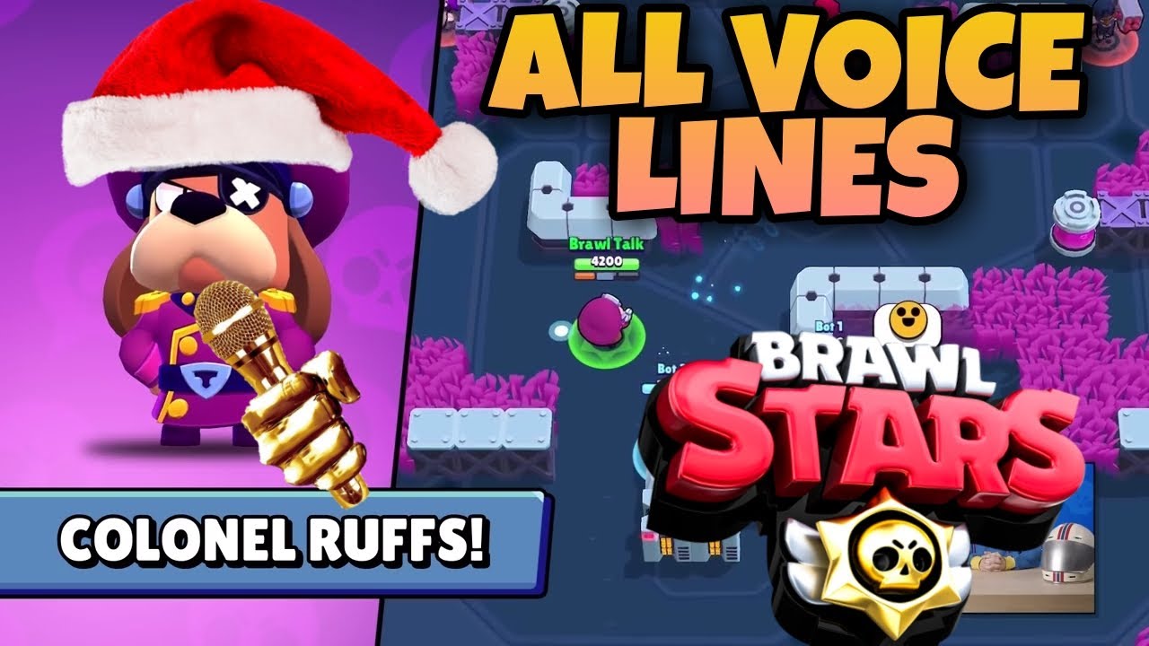 New Chromatic Brawler Colonel Ruffs All Voice Lines || Brawl stars || # ...