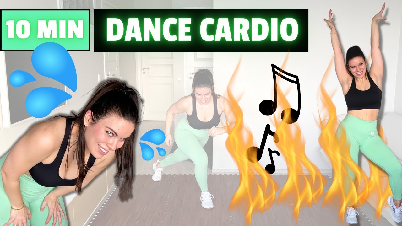 10 MIN FUN DANCE CARDIO WORKOUT AT HOME! (no equipment, no jumping ...