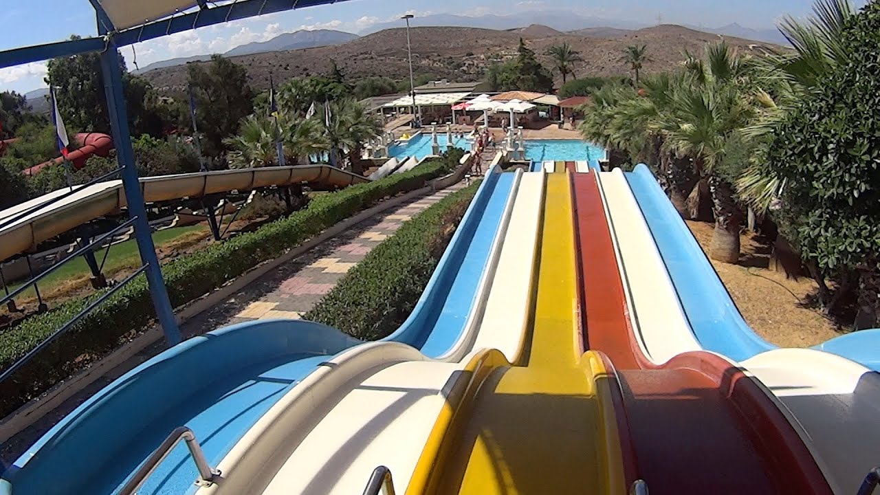 Multi Race Water Slide at Watercity - YouTube