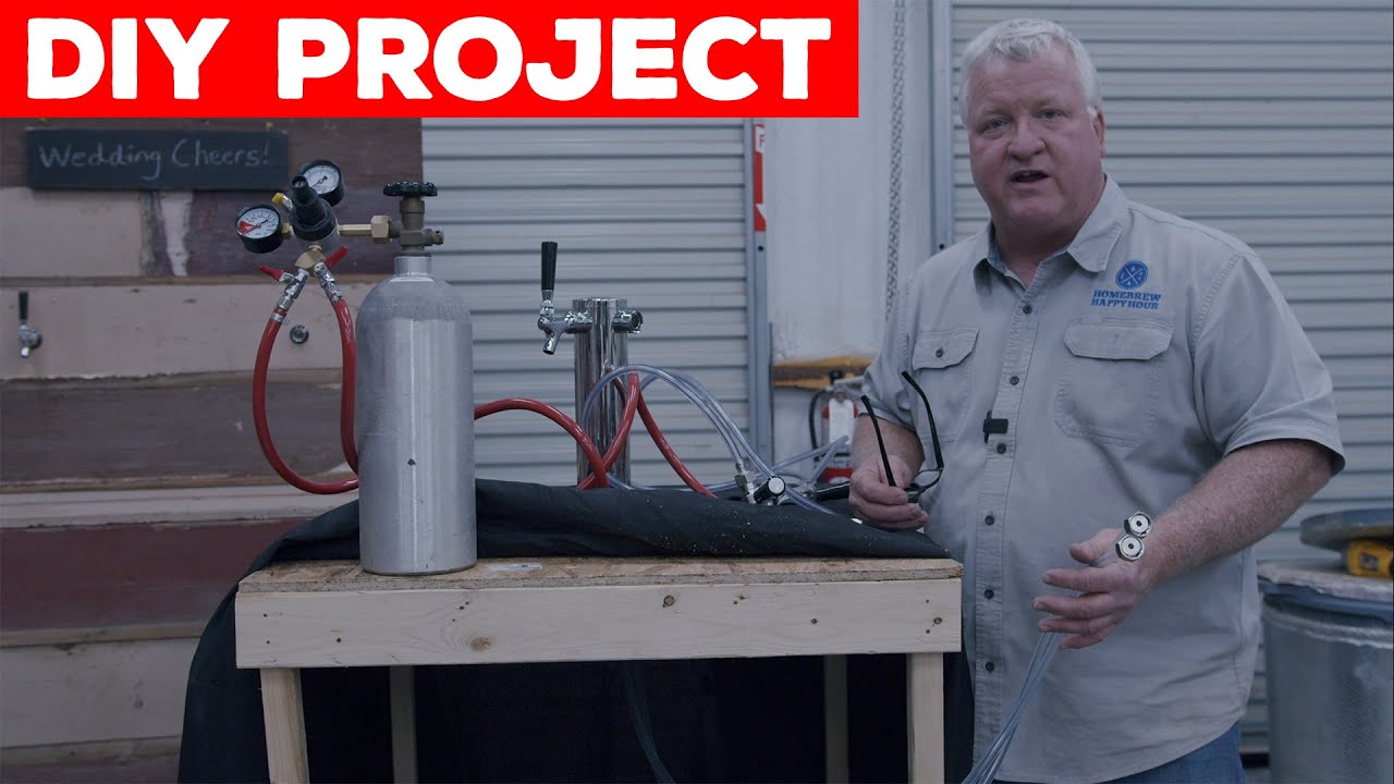 EASY DIY PROJECT | Building a Craft Beer Tower Serving Station - YouTube