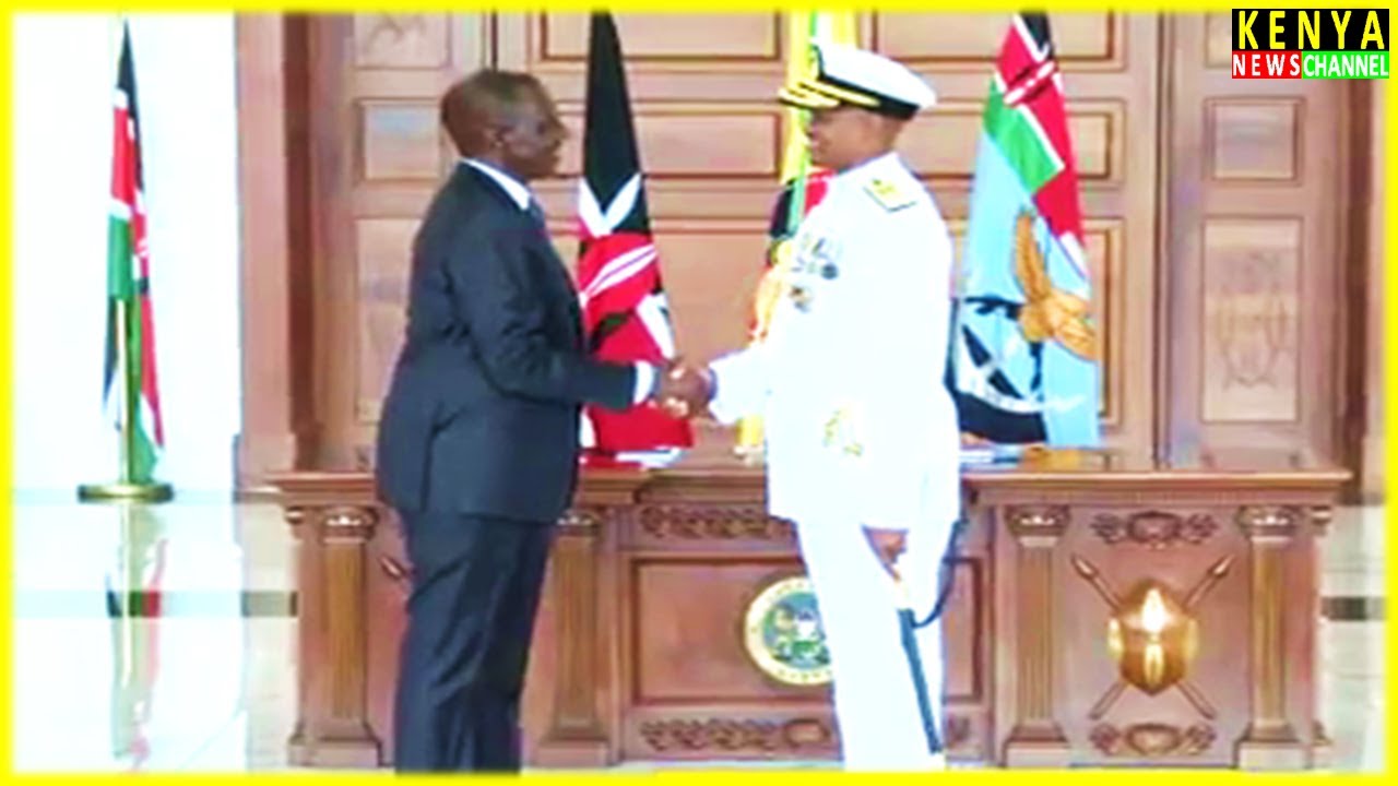 Listen what Ruto told the new KDF CDF Kahariri after Swearing-in at ...