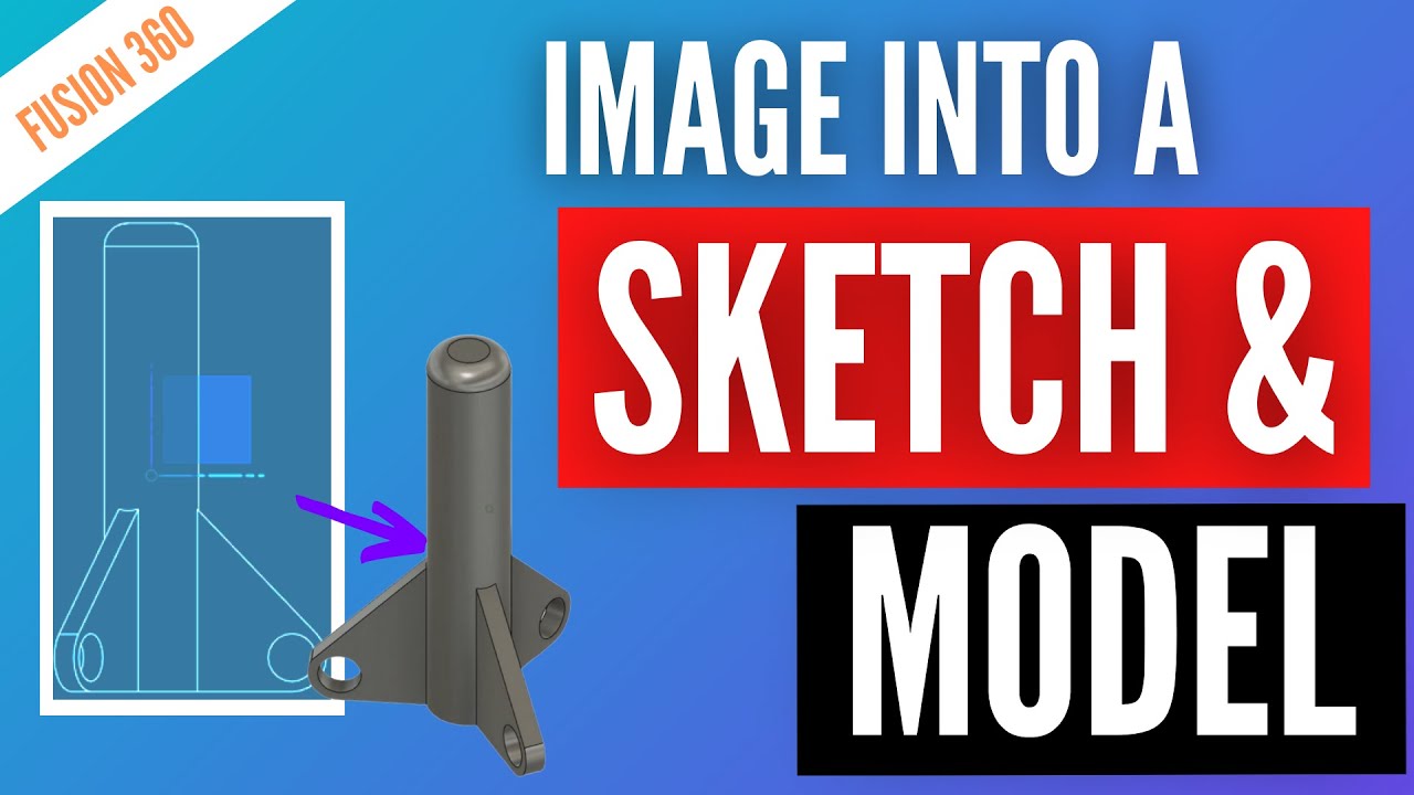 Fusion 360 Image to Sketch (Image to 3d) - YouTube