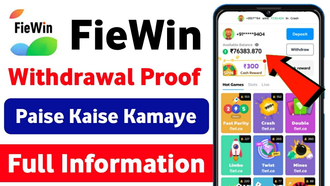 New Fiewin App | Fiewin Se Paise Kaise Kamaye | Fiewin New earning app ...