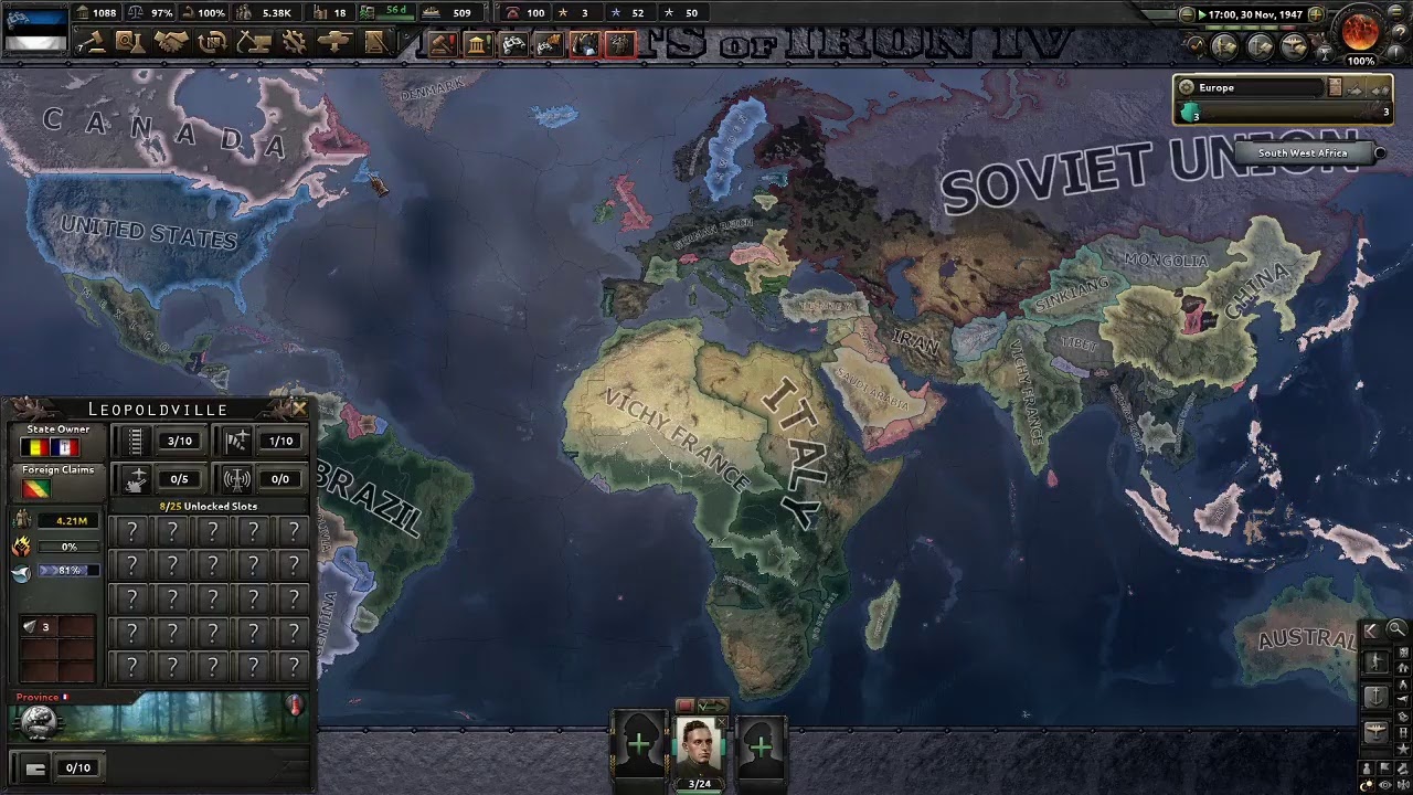 하츠오브 아이언4 봇대전 | HOI4 bot wars - YouTube