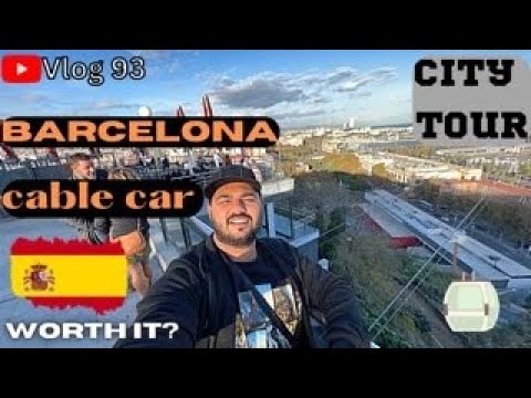 Barcelona cable car | Barcelona cable car ride to montjuic castle : 🇪🇸# ...