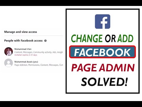 How to Change Admin on Facebook Page | Add Admin to Facebook Page - YouTube