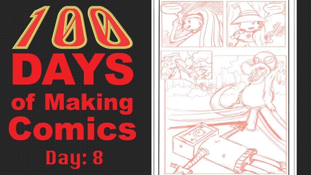100 Days of Making Comics Day 8 - YouTube