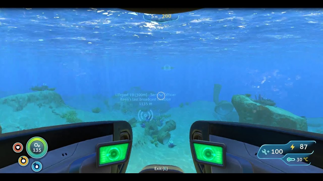 Subnautica Walkthrough Pt 3: Lifepod 19 - Officer Keen - YouTube