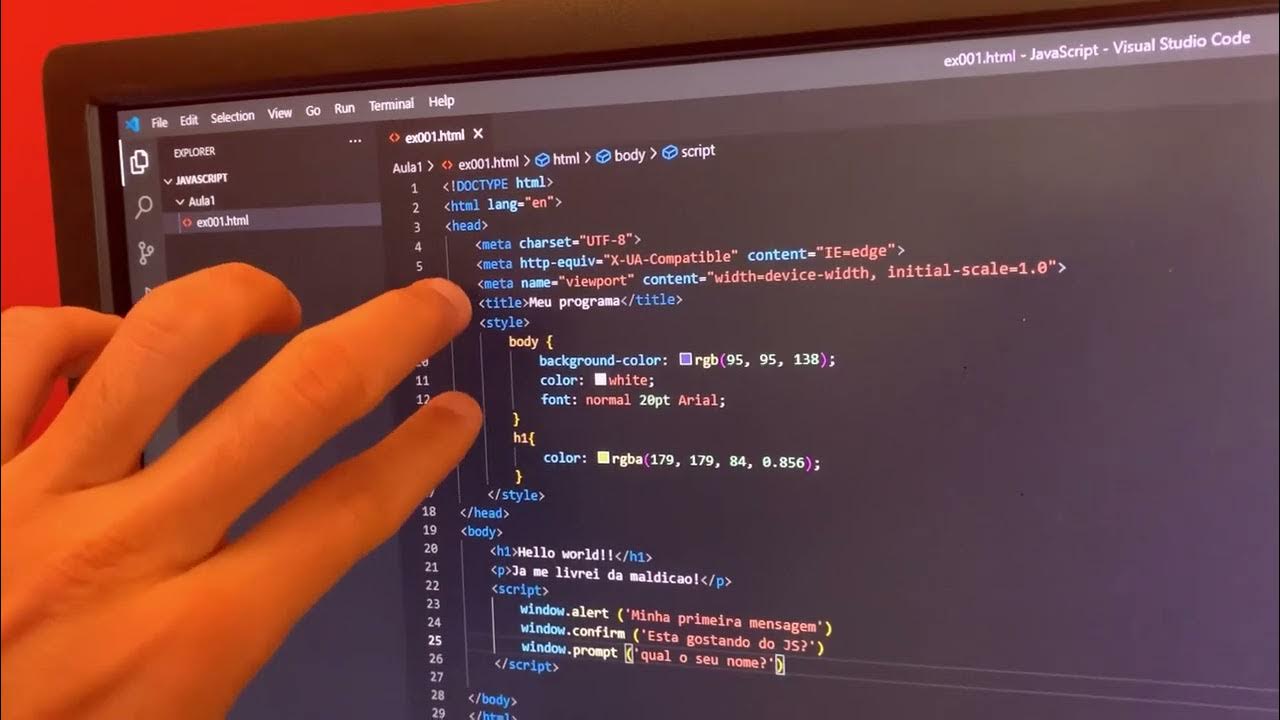 CURSO B7WEB, RUMO AO PRO #9 MINHAS PRIMEIRAS IMPRESSOES DE JAVASCRIPT # ...
