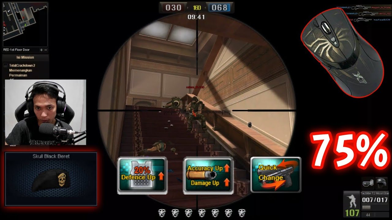 Awp Tactilite Skull Beret Quick Change 75% Point Blank Gameplay - YouTube