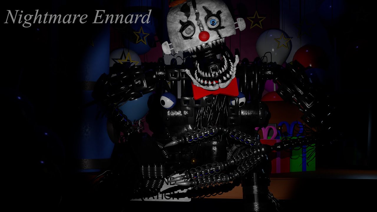 Nightmare Ennard From Baby's Nightmare Circus 3D Model (Read ...