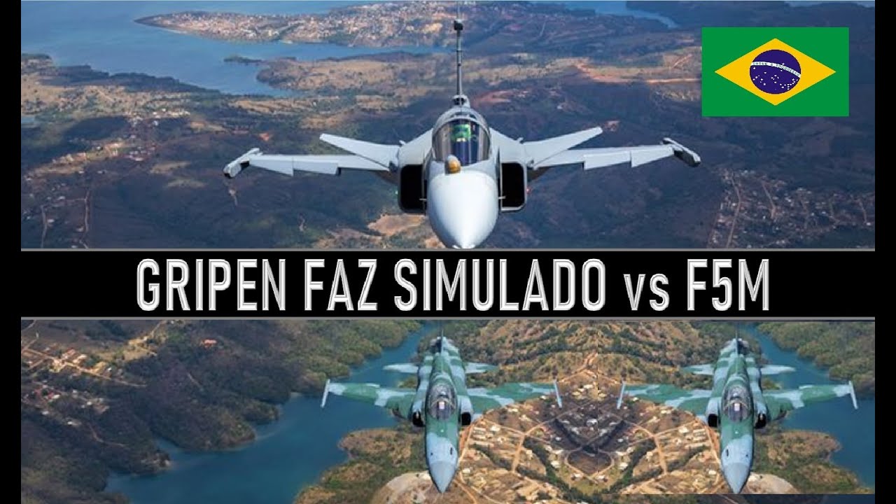 GRIPEN faz SIMULADO vs F5 Tiger M - YouTube