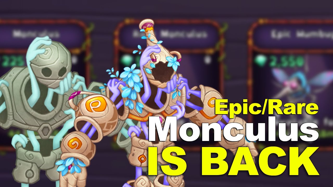 Missed Rare/Epic Monculus, Back for Breeding in My Singing Monsters - YouTube