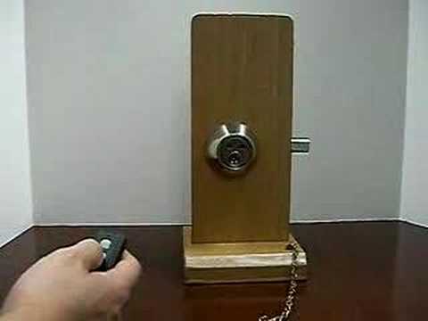 Remote Control Deadbolt Lock - YouTube