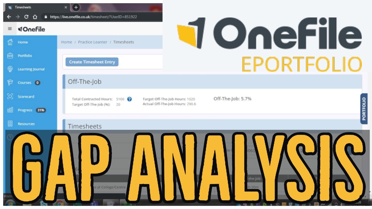 OneFile - Gap Analysis - YouTube