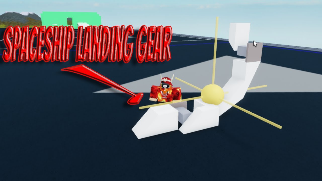 Spaceship Landing Gear tutorial Roblox Plane Crazy - YouTube