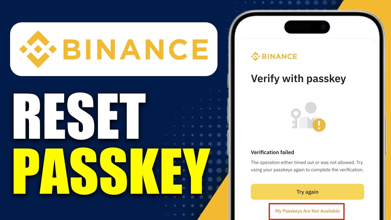 How To Reset Binance Passkey - Step By Step (2026 Guide) - YouTube