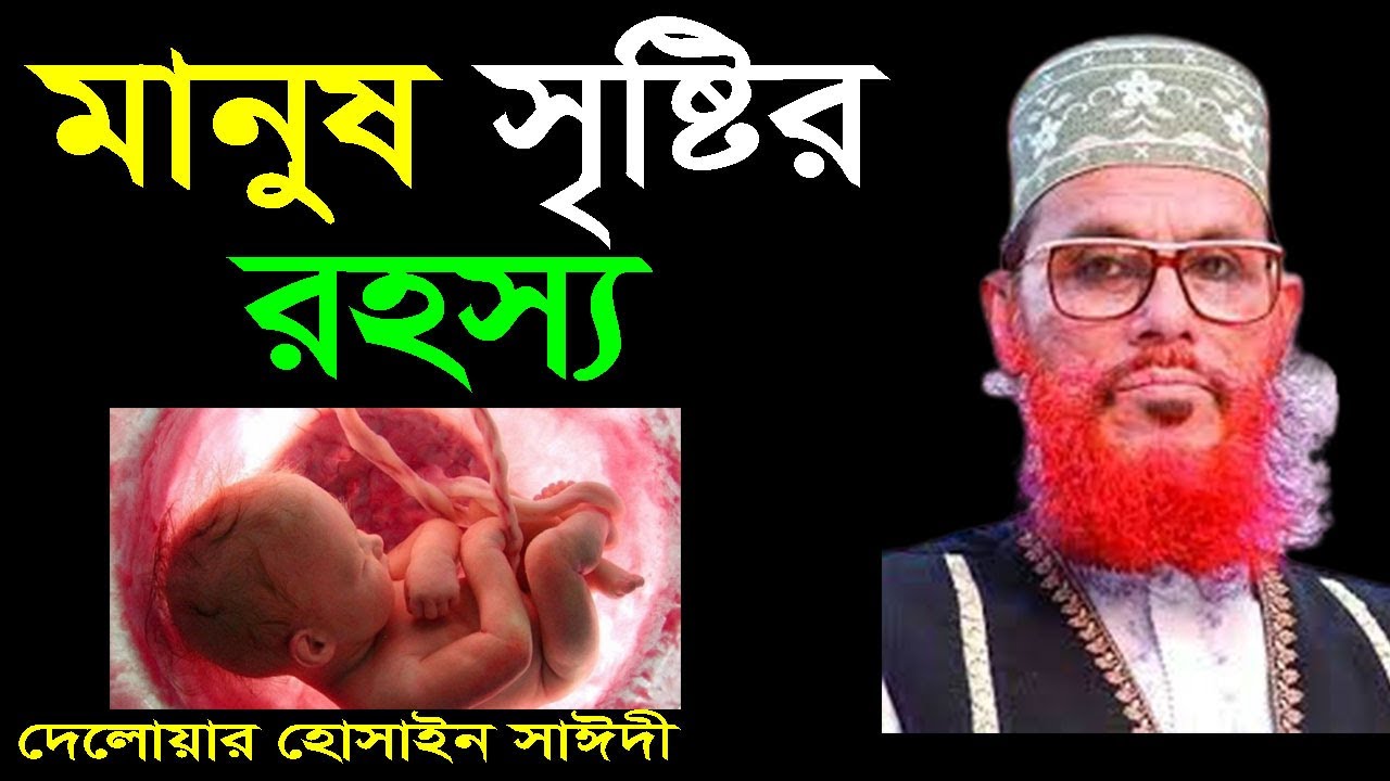 মানুষ সৃষ্টির রহস্য শুনুন সাঈদী সাহেবের মুখে || saydee Waz || New Waz ...