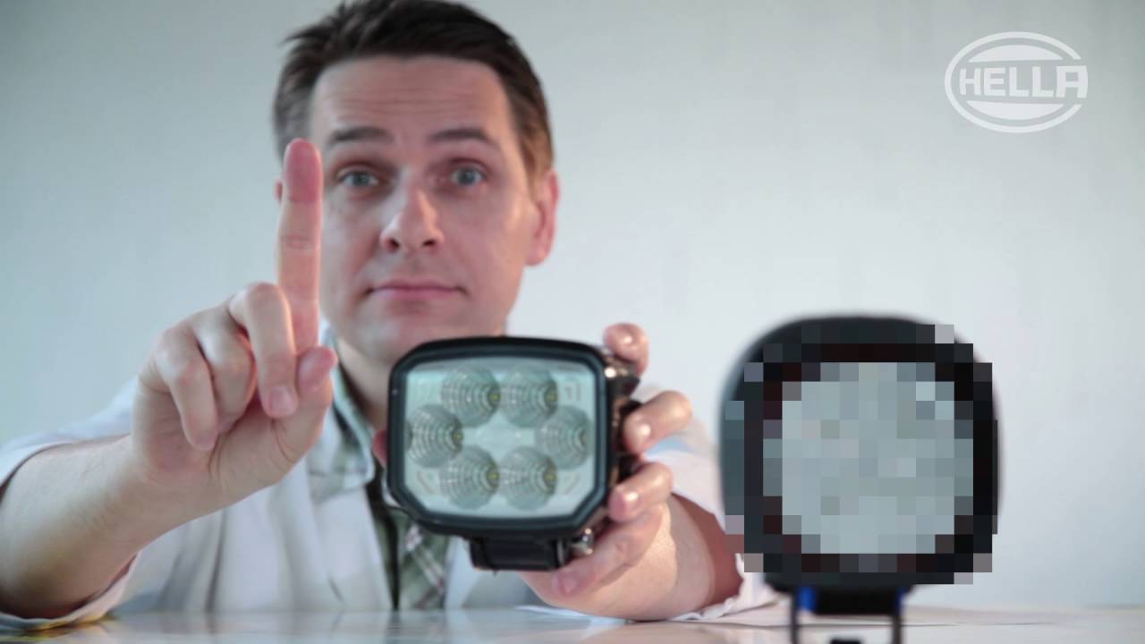 HELLA test lab: the measured performance of worklights - YouTube